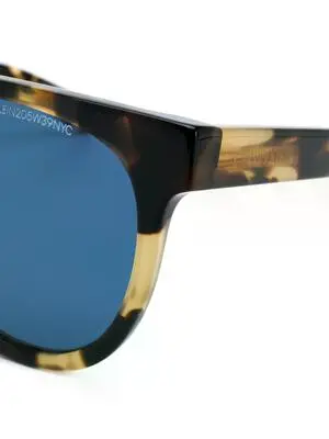 Calvin Klein Round Frame Sunglasses