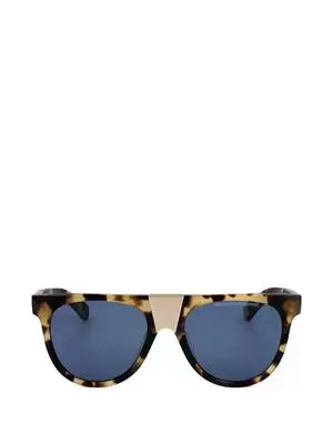 Calvin Klein Round Frame Sunglasses - Brown