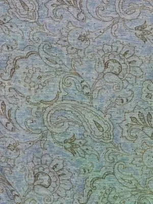 Kiton Paisley-print Fringed Scarf - Blue