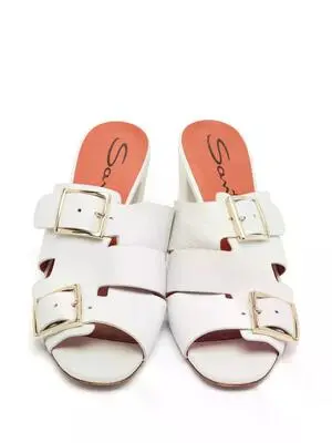 Santoni Double Buckle Sandals