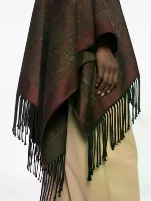 Etro Paisley-print Hooded Poncho