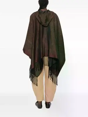 Etro Paisley Print Hooded Poncho