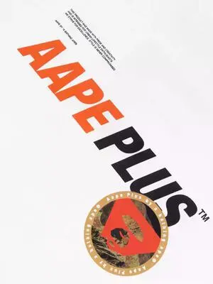 AAPE BY *A BATHING APE Moonface Graphic-print T-shirt - Orange