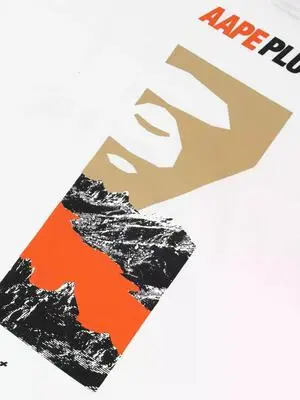 AAPE BY *A BATHING APE Moonface Graphic-print T-shirt