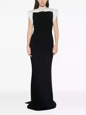 JEAN-LOUIS SABAJI Embellished Maxi Dress