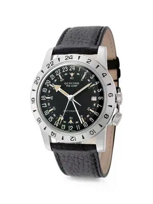 GLYCINE Airman Vintage The Chief 40mm Watch - Black