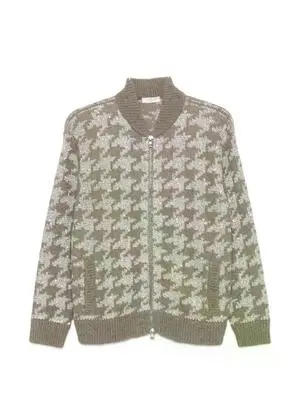 PANICALE Houndstooth Sequin Embellished Cardigan