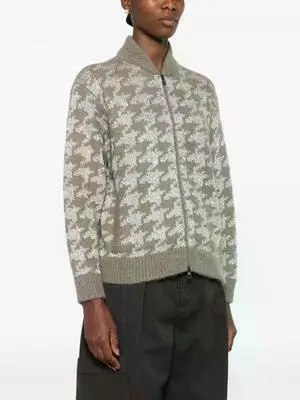 PANICALE Houndstooth Sequin Embellished Cardigan
