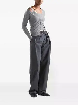 Prada Ribbed Cashmere Cardigan