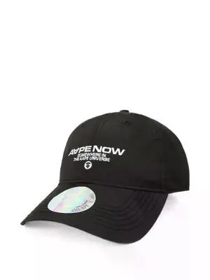 AAPE BY *A BATHING APE Moonface Embroidered Baseball Cap - Black
