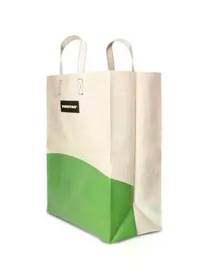 FREITAG Two-toned Tote Bag With Logo Patch - White