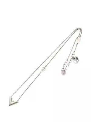 LOUIS VUITTON 2022 Brass Essential V Supple Necklace Costume Necklace - Silver