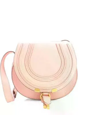 Chloé Chloé Marcie Leather Mini Crossbody Bag Pink