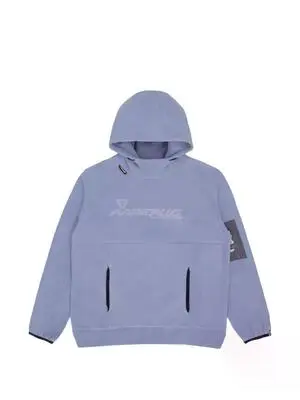 AAPE BY *A BATHING APE Logo-print Fleece Hoodie - Blue