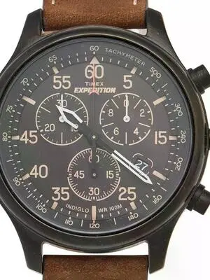 Timex® Expedition Indiglo Chronograph Watch - Brown