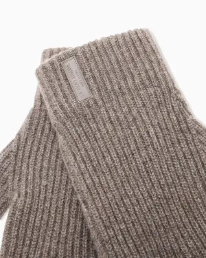 Giorgio Armani Ribbed Seamless Cashmere Gloves
