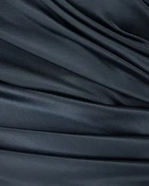 Giorgio Armani Long Sleeveless Shiny Viscose Jersey Gown - Grey