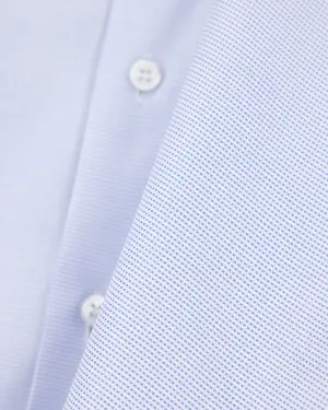 Giorgio Armani Regular Fit Shirt In Micro Weave Cotton With French Collar