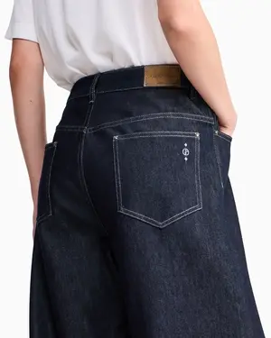 Giorgio Armani Regular Fit Cotton And Virgin Wool Denim Trousers