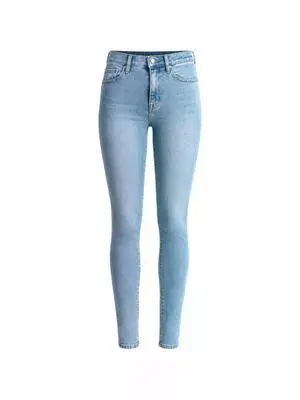 Dkny High-rise Skinny Jeans - Blue
