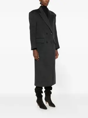 SYSTEM Double-breasted Peak-lapel Coat