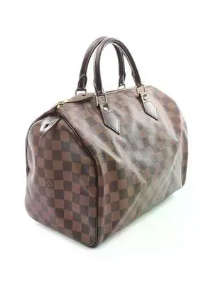 LOUIS VUITTON Damier Ebene Speedy 30 Boston Bag - Brown