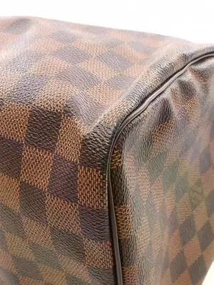 LOUIS VUITTON Damier Ebene Speedy 30 Boston Bag - Brown