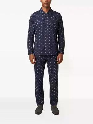 Polo Ralph Lauren Logo-print Pajamas - Blue