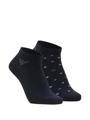 Emporio Armani Polka-dot Socks - Blue