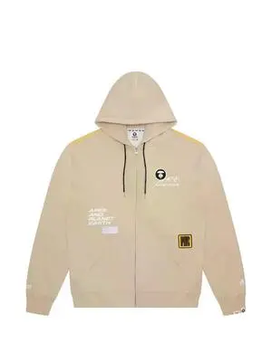 AAPE BY *A BATHING APE Zip-up Hooded Jacket With Graphic Print