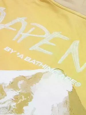 AAPE BY *A BATHING APE Zip-up Hooded Jacket With Graphic Print