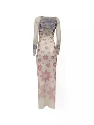 HOUSE OF AAMA La Sirene Bodycon Maxi Dress - Neutrals