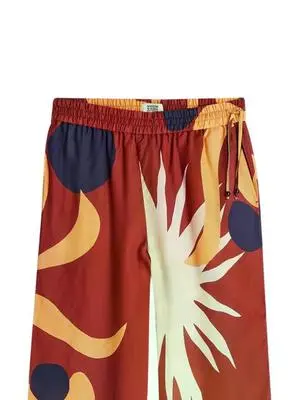 Scotch & Soda Graphic Print Drawstring Trousers