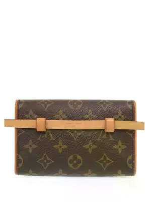 LOUIS VUITTON 2001 Monogram Pochette Florentine Belt Bag - Brown