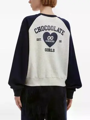 CHOCOOLATE Logo-print Raglan Sleeve Sweater