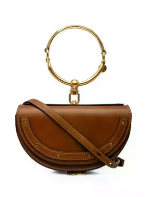 Chloé 2010-2026 Mini Calfskin Nile Bracelet Satchel - Brown