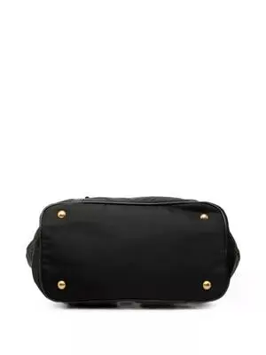 Prada 2010-2026 Vitello Daino Trimmed Tessuto Satchel