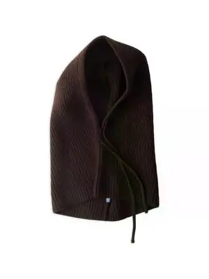 Prada Wool And Cashmere Knit Hood - Brown