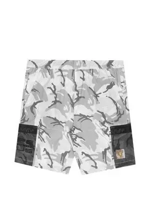 AAPE BY *A BATHING APE Camouflage Print Mesh Panel Shorts