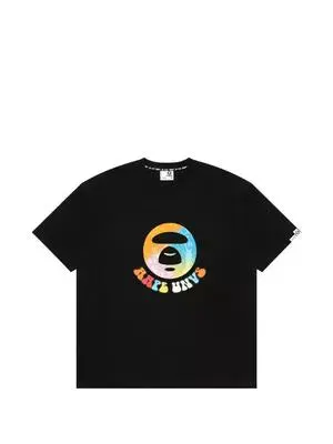 AAPE BY *A BATHING APE Moonface Graphic-print T-shirt - Black