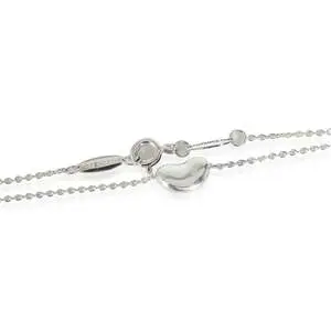 Tiffany & Co. Elsa Peretti Sterling Silver Bean Pendant Necklace