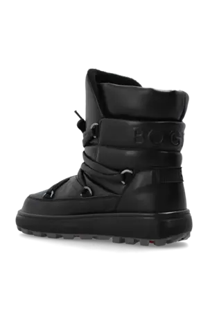 Bogner Leather Lace-up Snow Boots