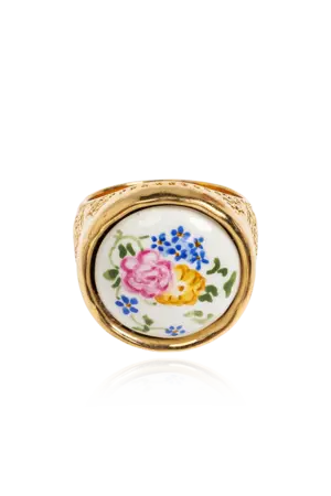 Chloé Bloomcraft Brass Ring - Gold