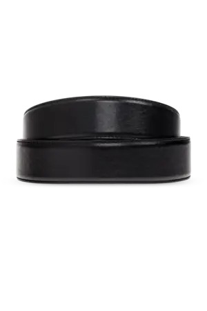 Versace Leather Belt With Medusa Buckle