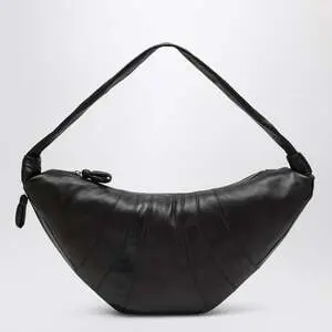 LEMAIRE Large Croissant Dark Chocolate Lambskin Bag - Brown