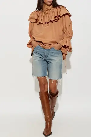 Chloé Azelan’ Leather Cowboy Boots