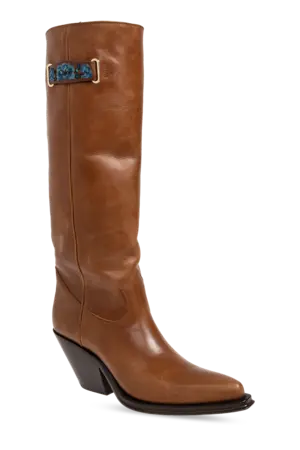 Chloé Azelan’ Leather Cowboy Boots