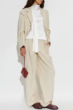 Bottega Veneta Wool Blazer With Notch Lapels