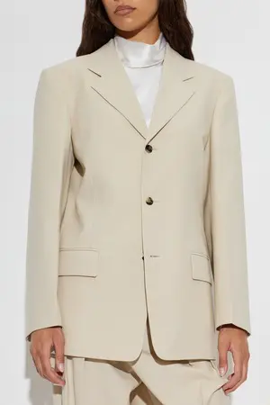 Bottega Veneta Wool Blazer With Notch Lapels