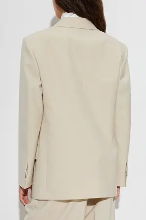 Bottega Veneta Wool Blazer With Notch Lapels